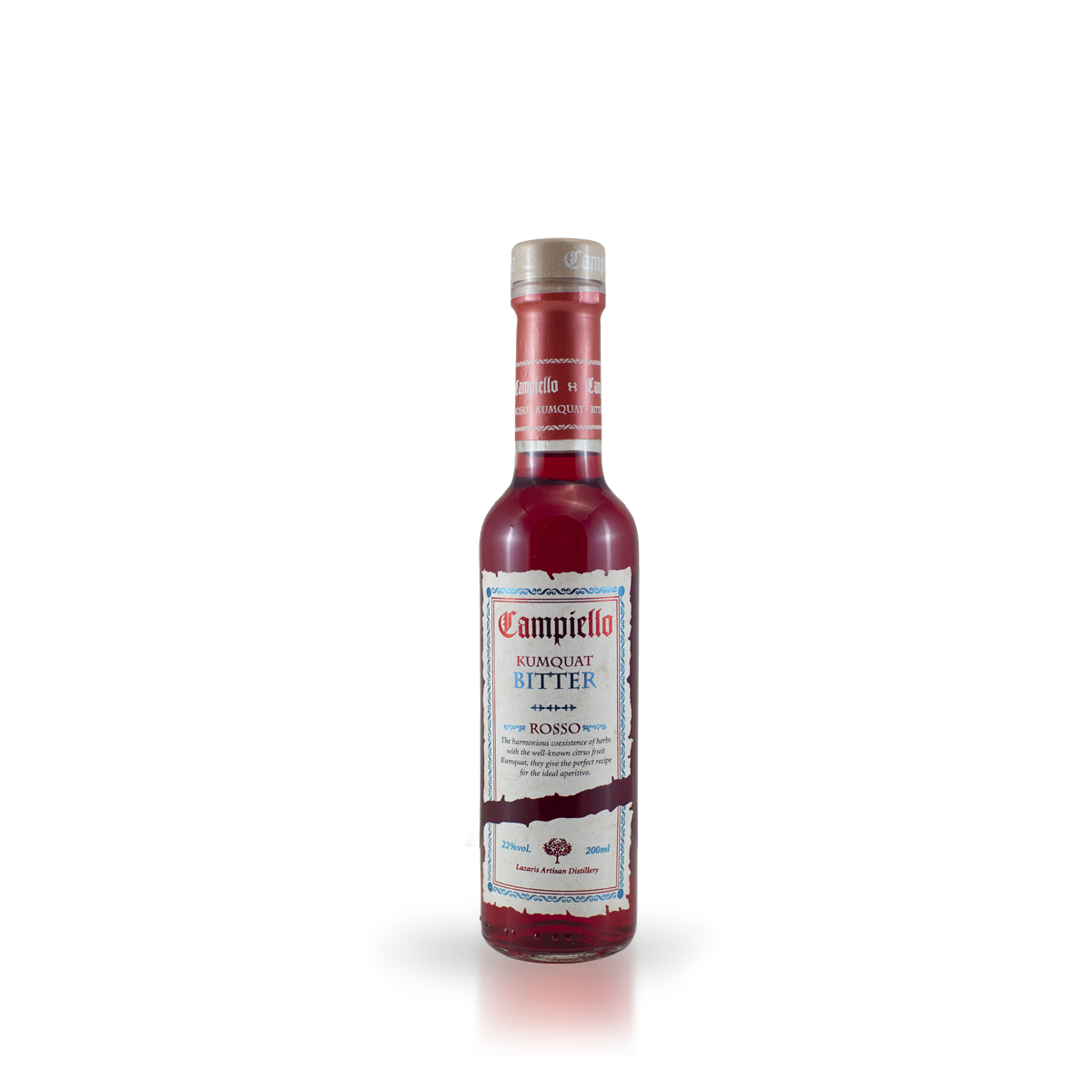 Campiello Bitter Rosso 200ml by Lazaris Distillery - Lazaris Distillery ...