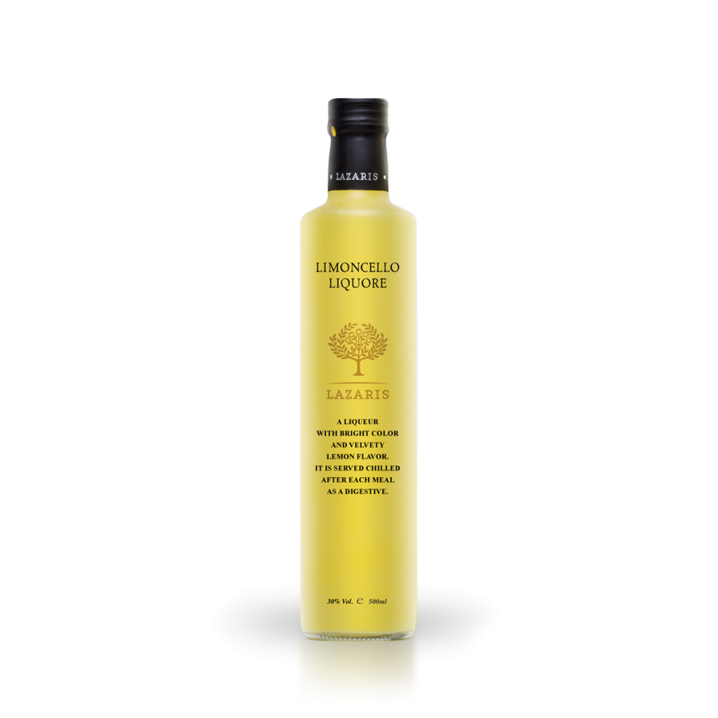Limoncello Liqueur 700ml - Lazaris Distillery & Artisan Sweets