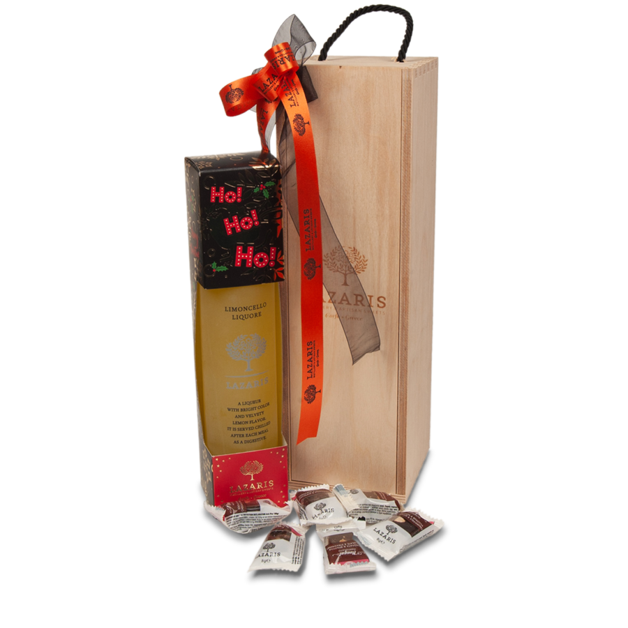 Gift Box Ouzo with glass - Lazaris Distillery & Artisan Sweets